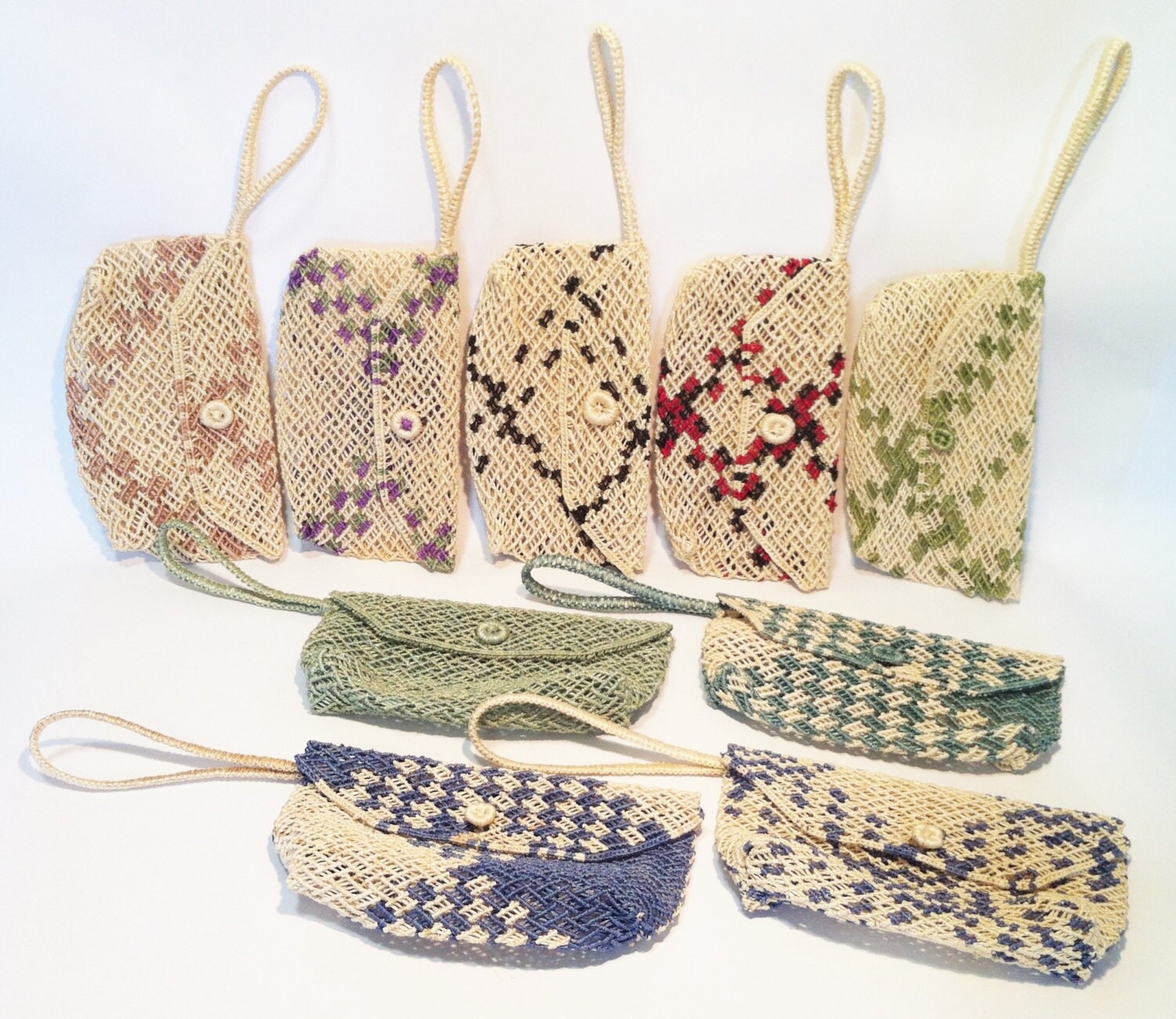 Abaca Ethnic Wallet Clutch Purse Assorted Color Elegant Dressy Casual ...