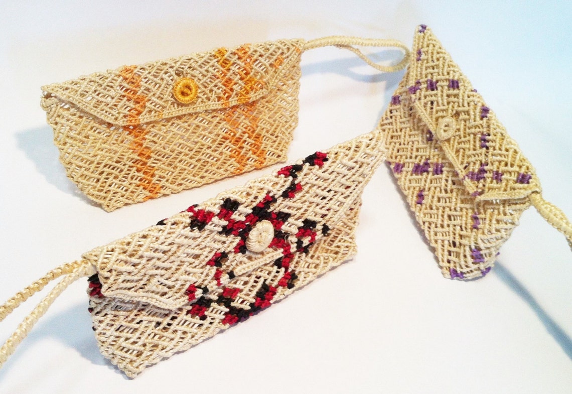 Abaca Ethnic Wallet Clutch Purse Assorted Color Elegant Dressy Casual ...