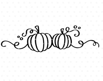 Pumpkin svg Pumpkin clipart Pumpkin outline Fall SVG | Etsy
