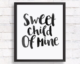 Sweet child of mine | Etsy