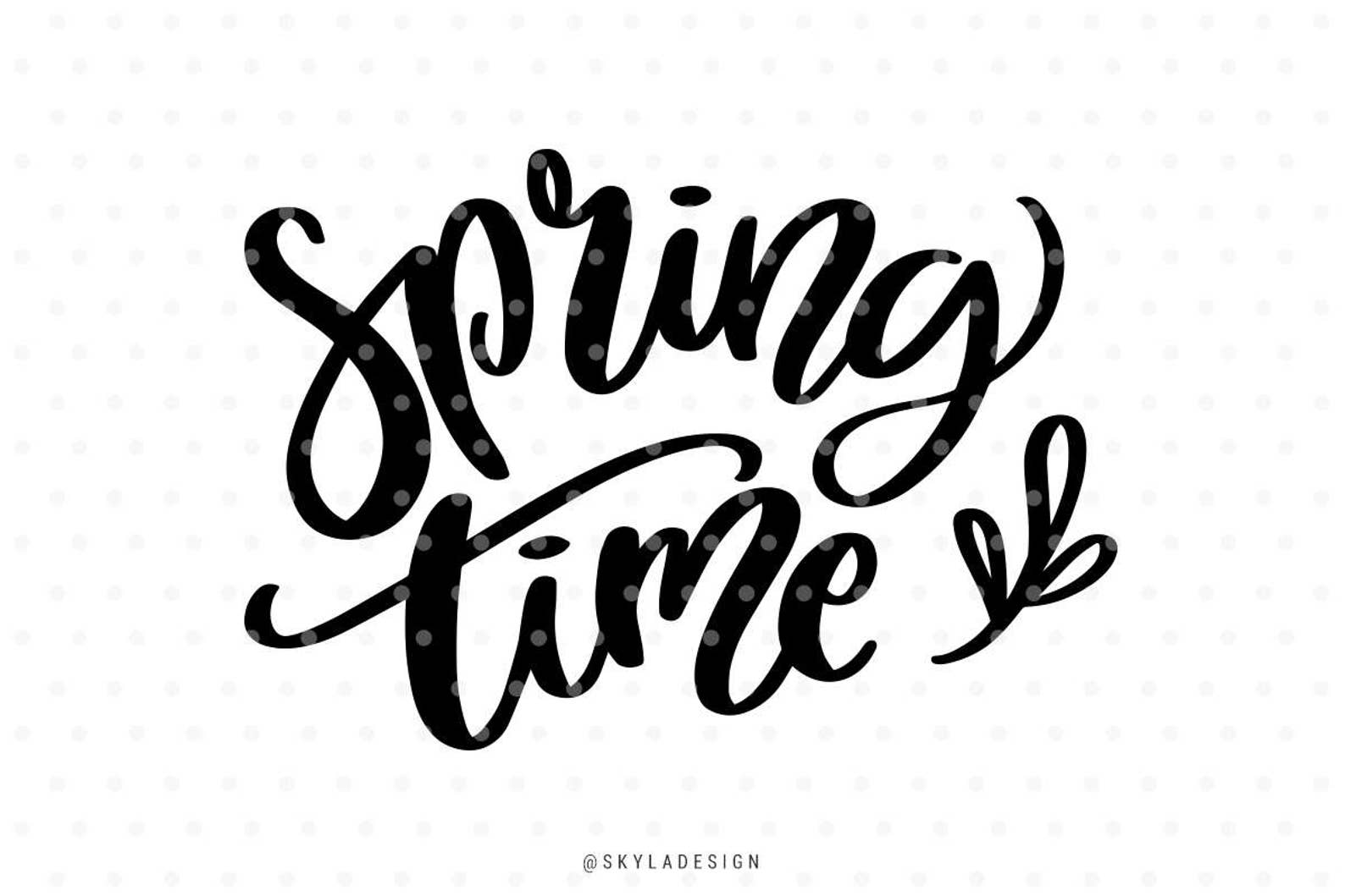 Spring SVG Svg Files Svg Cut File Spring Time Hello | Etsy
