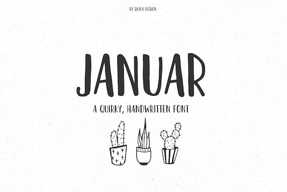 Januar Fun Handwritten Font - Etsy
