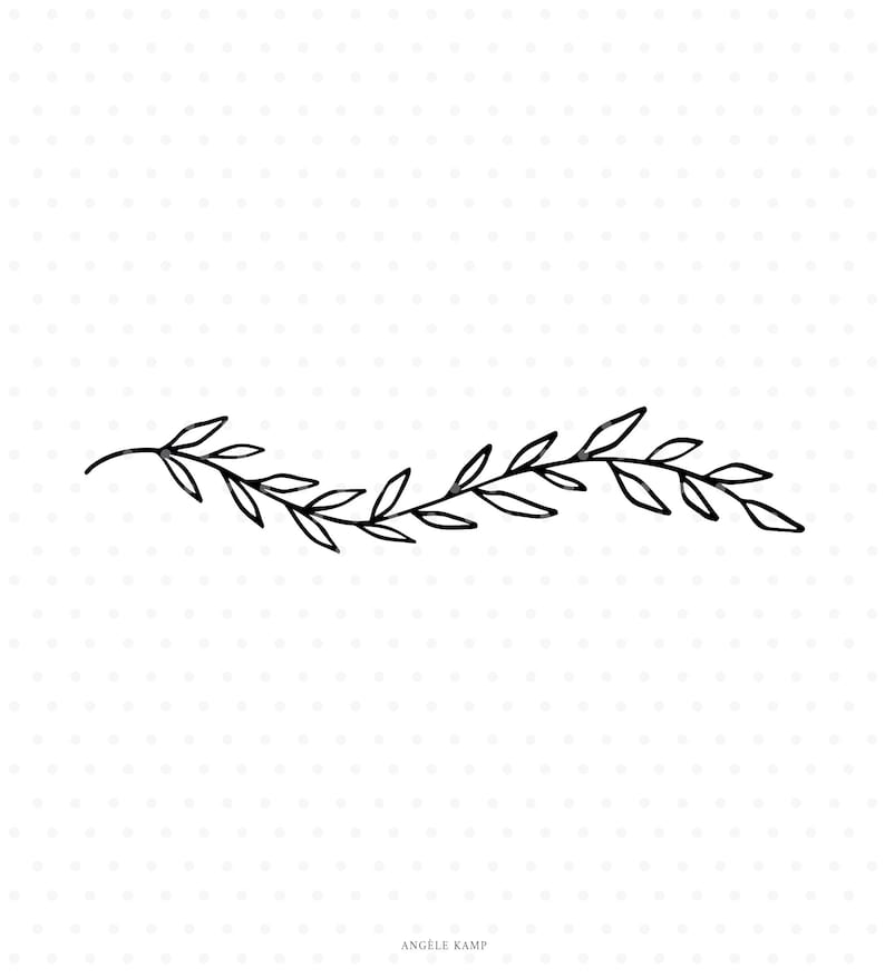 Leaves Garland Svg Cut File Branch Clipart for Cricut & - Etsy Australia