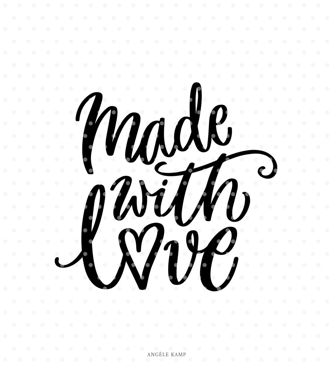 Made With Love, Love Svg, Valentine Svg Cutfile, Wedding Svg, - Etsy