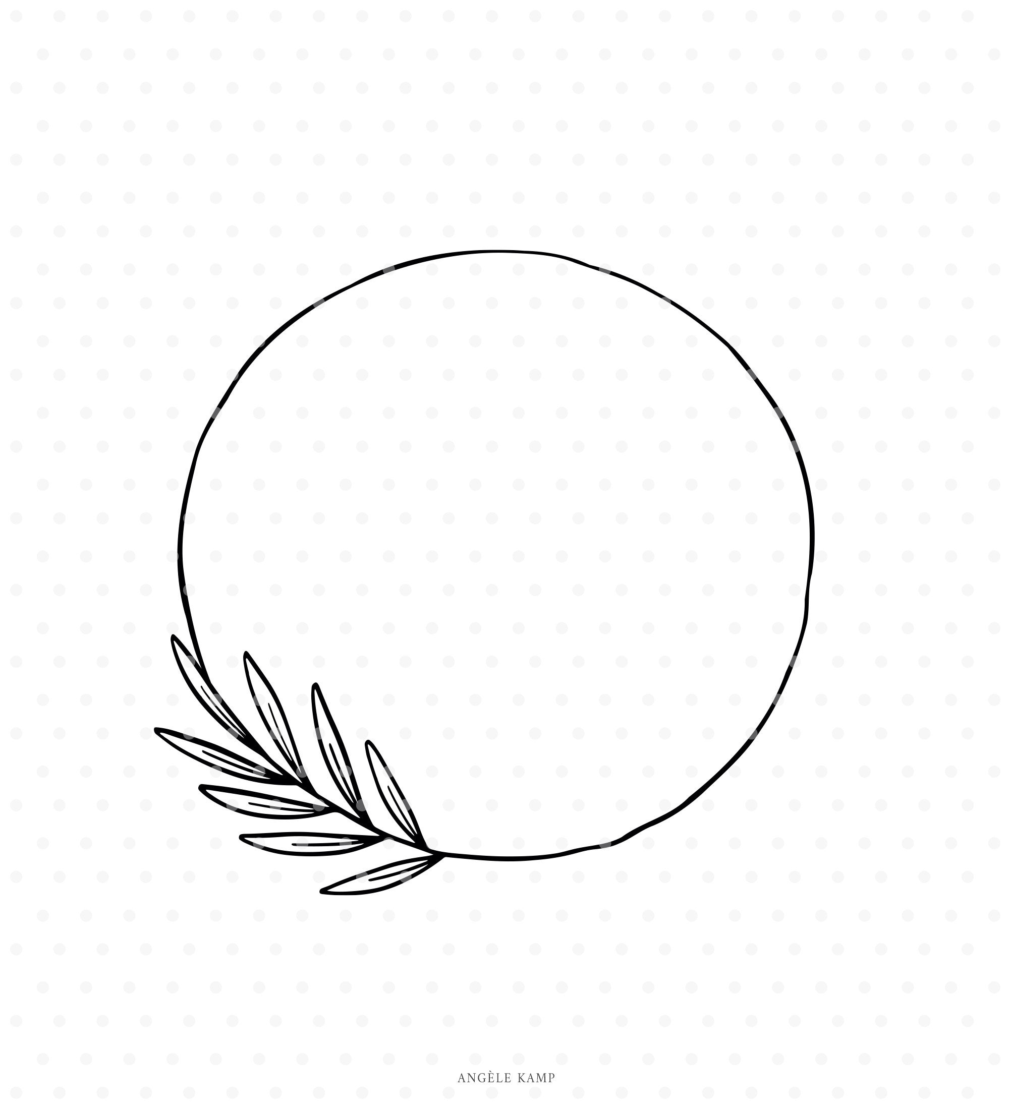 jpg dxf Olive Branch Laurel Wreath-print and cut files-png svg Craft ...