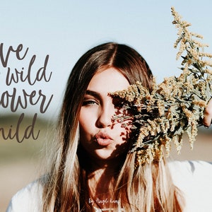 Flower Child Whimsical Brush Font - Etsy