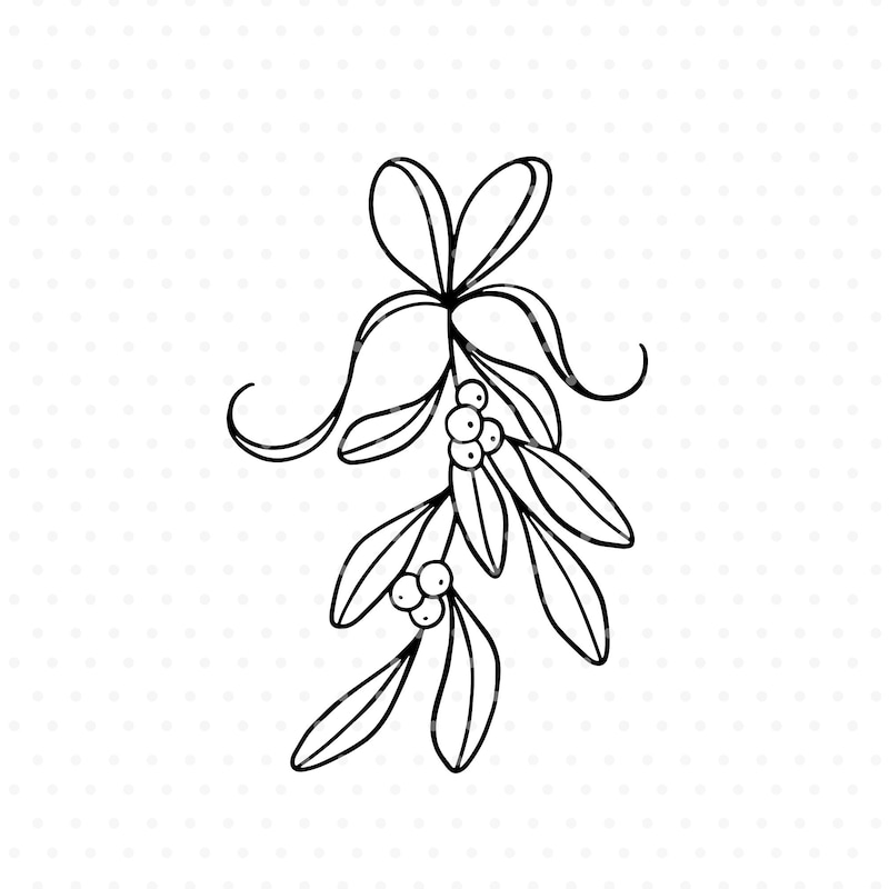 Mistletoe Svg - Etsy