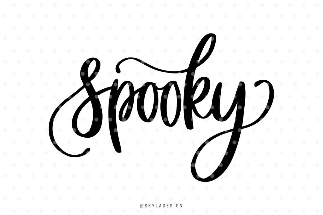Spooky Svg Cut Files, Halloween Svg Files, Spooky Svg, Fall Svg, Svg ...
