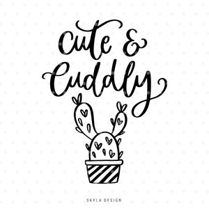 Cute & Cuddly SVG Cut File for Silhouette and Cricut - Etsy