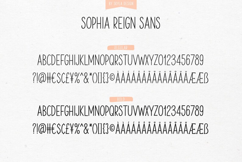 Sophia Reign Font duo Signature Cursive script | Etsy