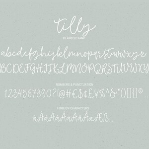 Tilly Lovely Font & Bonus Clipart - Etsy