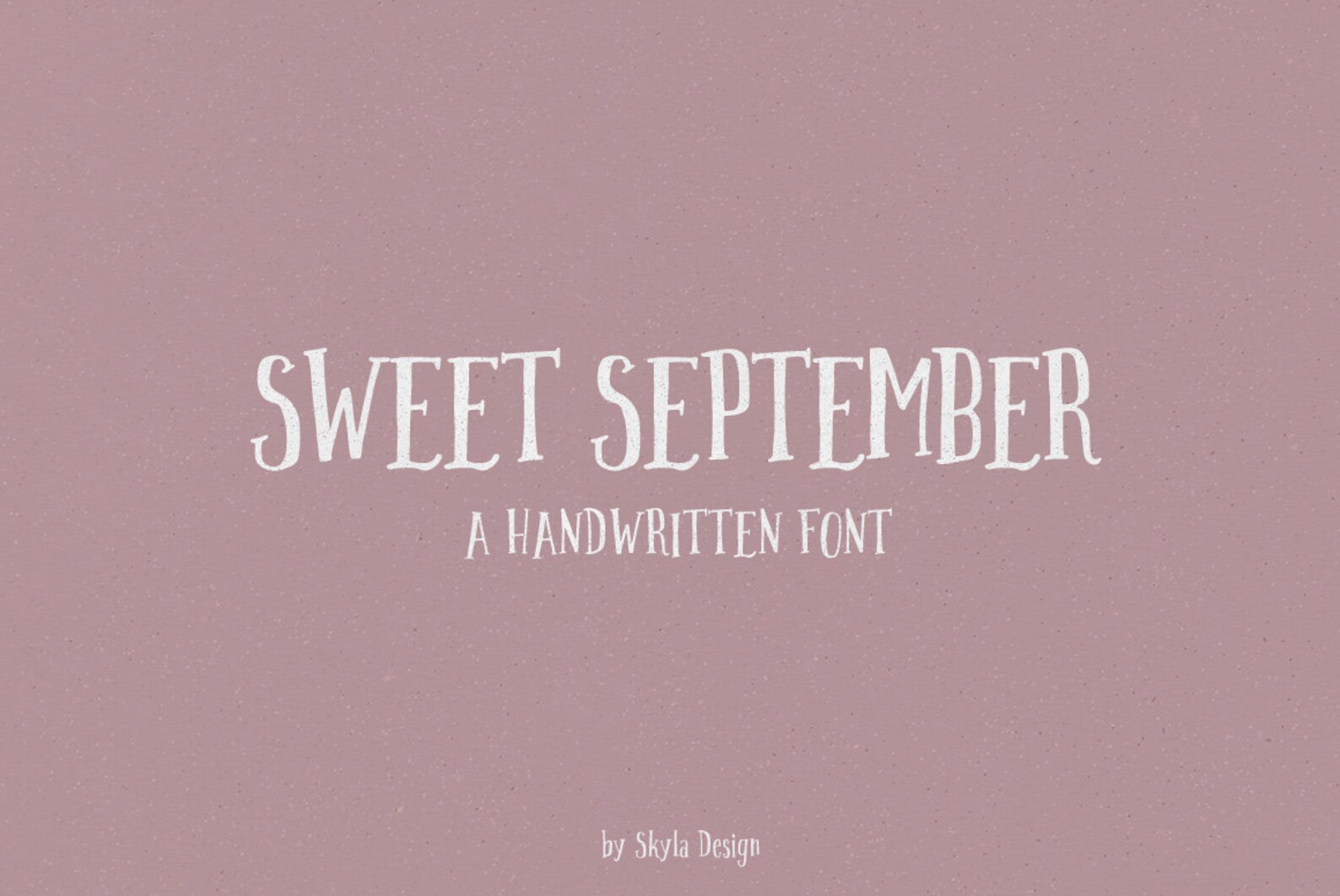 Sweet September handwritten font | Etsy