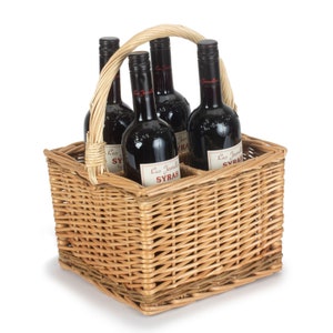 Wicker Basket With Four Compartments - Etsy
