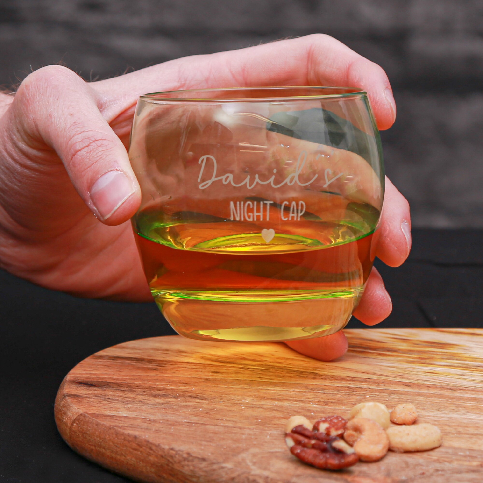 Personalised Night Cap Coloured Whiskey Glass - Etsy UK