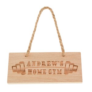 Personalised Home Gym Sign - Etsy UK