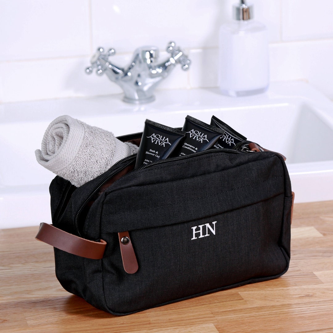 Personalised Canvas Wash Bag Set - Etsy UK