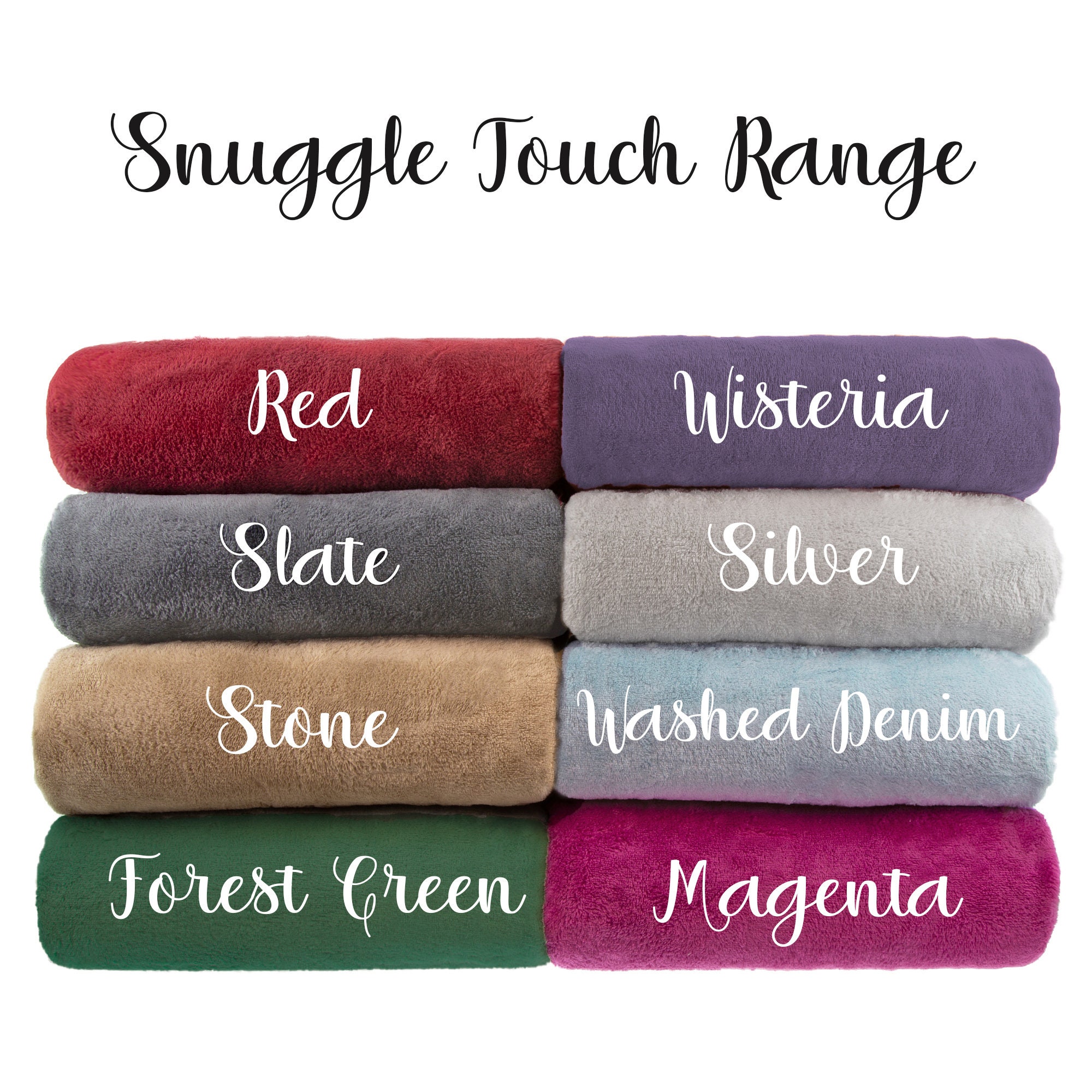 Personalised Embroidered Snuggle Throw/blanket - Etsy UK