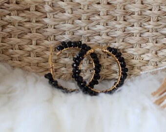 Thora Pearl Hoop Earrings, Hoops, Gold Hoop Earrings, Trendy Earrings ...