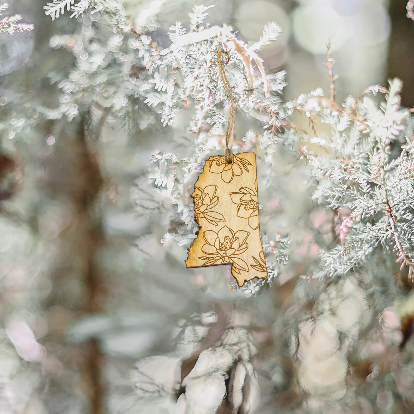 Mississippi Magnolia State Flower Ornament - Etsy