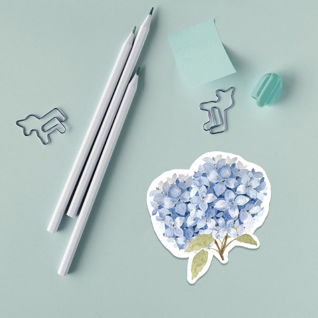 Hydrangea Flower Sticker - Etsy