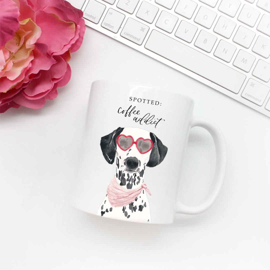 Spotted: Coffee Addict Dalmatian Mug - Etsy