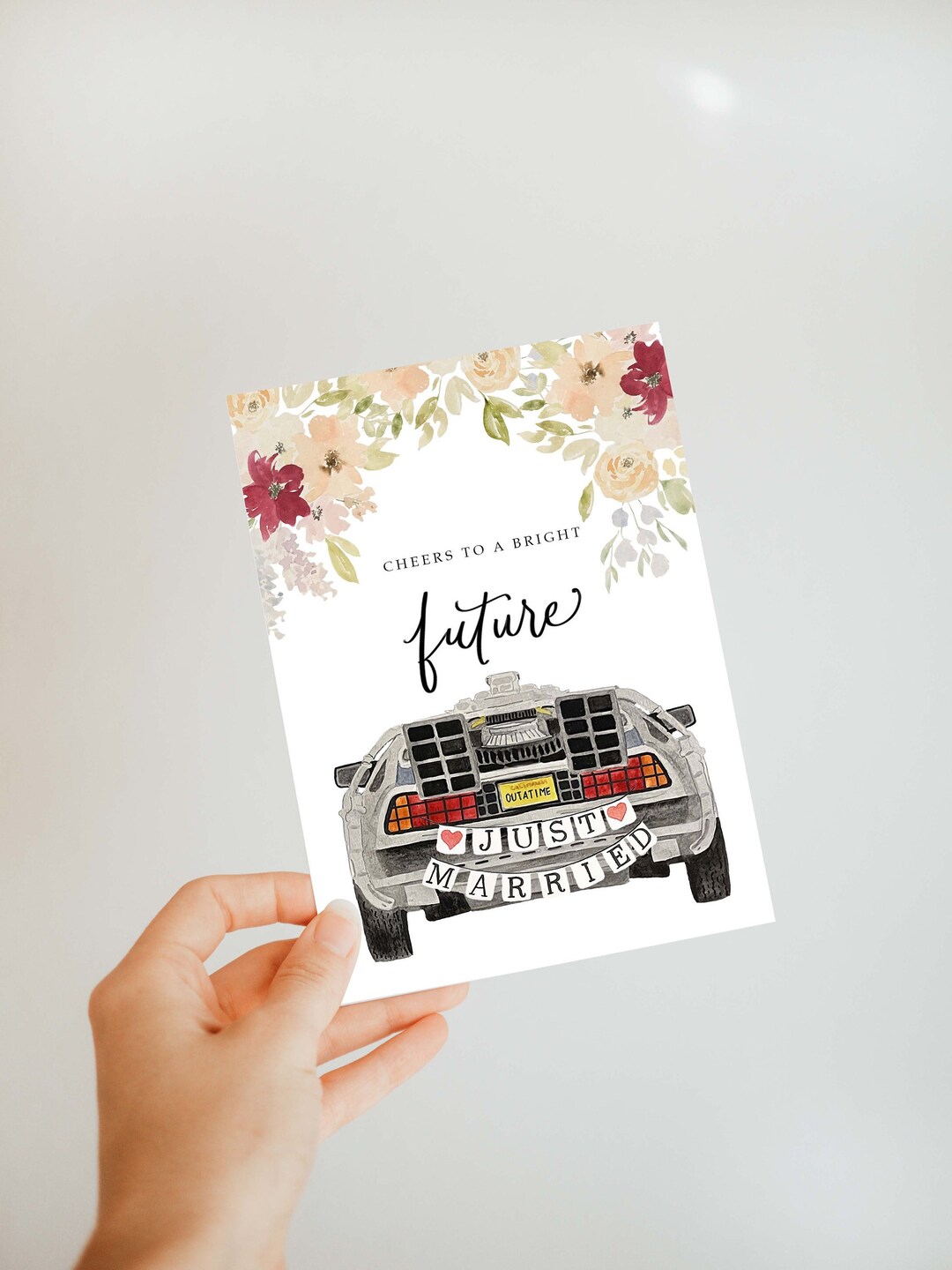 Cheers to a Bright Future - Back to the Future Inspired Newlywed ...
