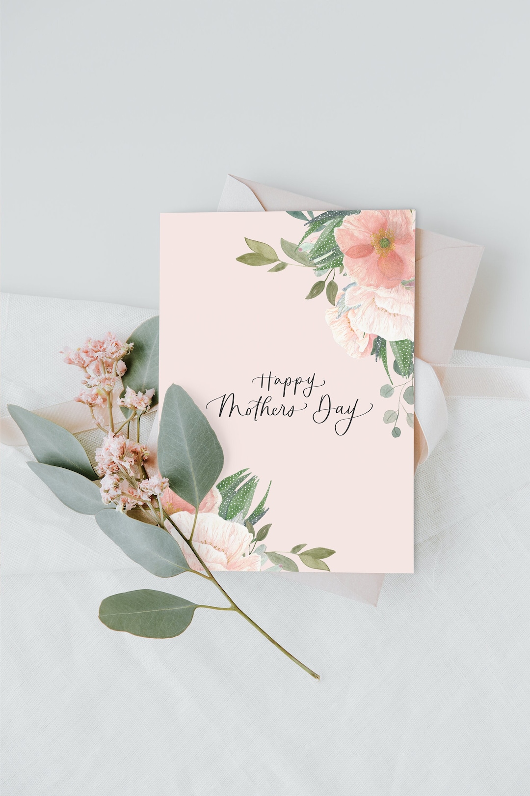 Watercolor Floral Happy Mother's Day Card - Etsy