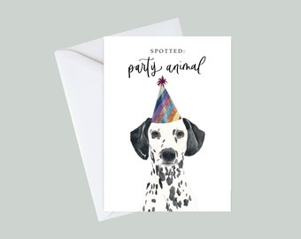 Dalmatian Birthday Card - Etsy