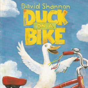 Duck on A Bike by David Shannon Vintage Children's Book - Etsy