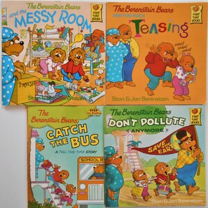 4 Berenstain Bears Paperback Books: Don't Pollute - Etsy