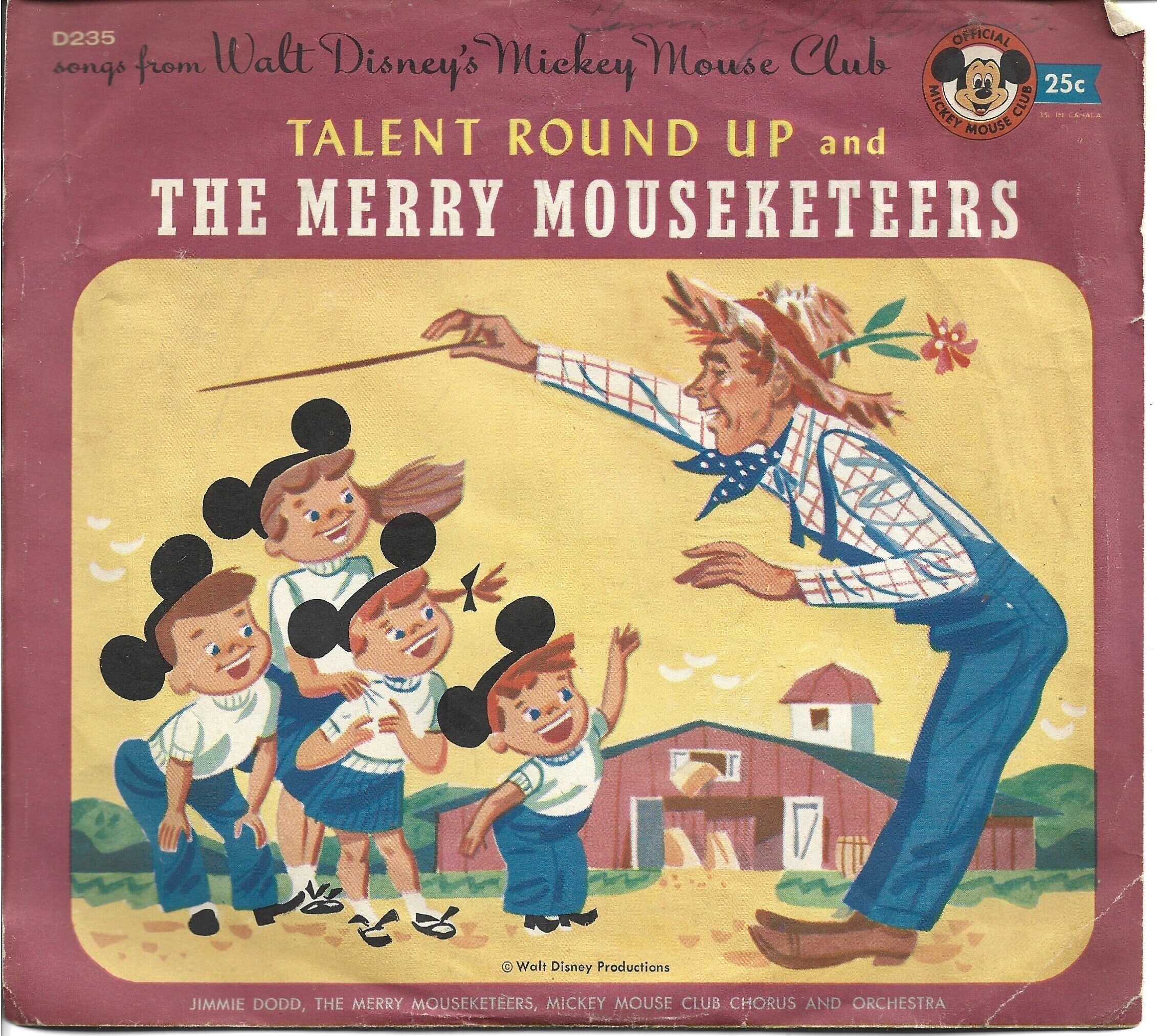Walt Disney's Mickey Mouse Club: Talent Round Up/the Merry - Etsy