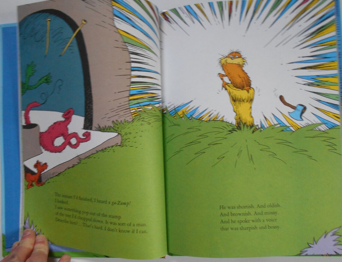The Lorax, by Dr. Seuss Large Edition Hardback Book 1999 - Etsy