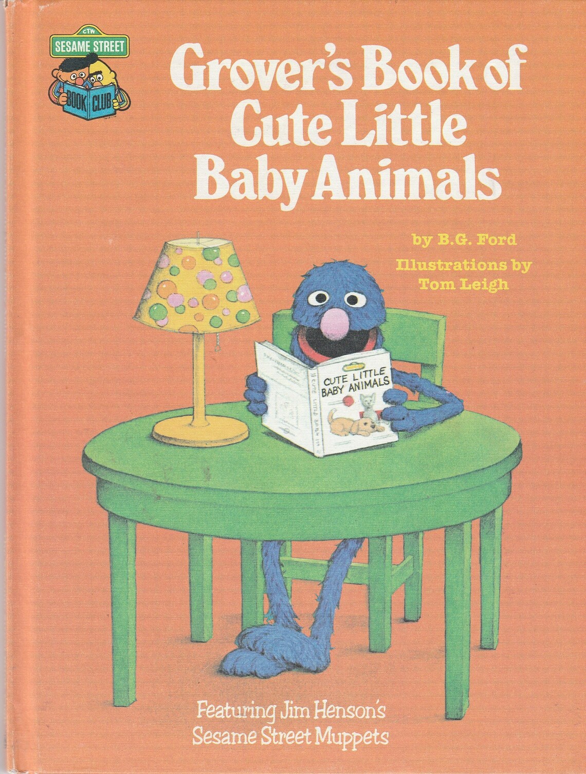 Vintage Children's Book Grover's Book Of Cute Little | Etsy