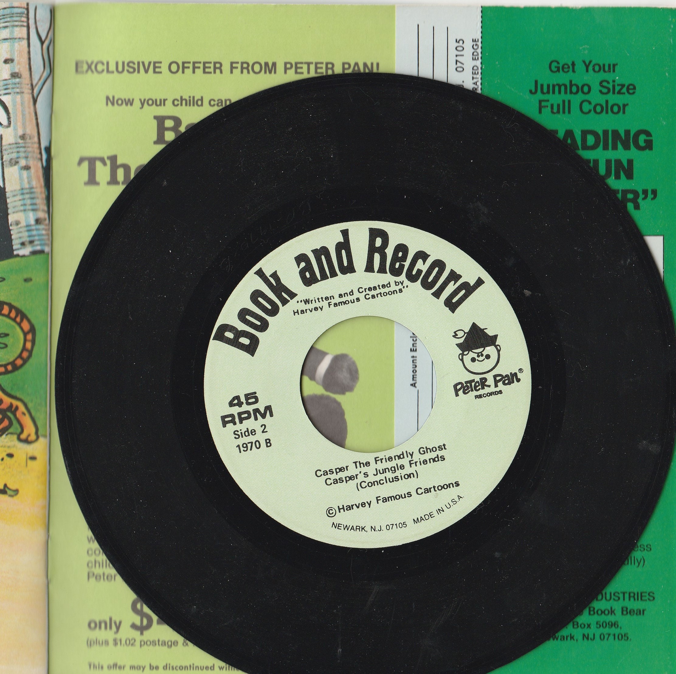 Casper, Jungle Friends Book and Record Set - Peter Pan Records 1973 - Etsy