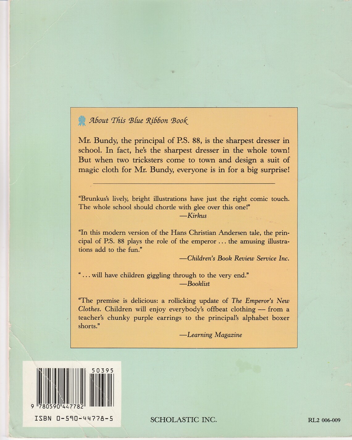 The Principal's New Clothes by Stephanie Calmenson Paperback Scholastic ...