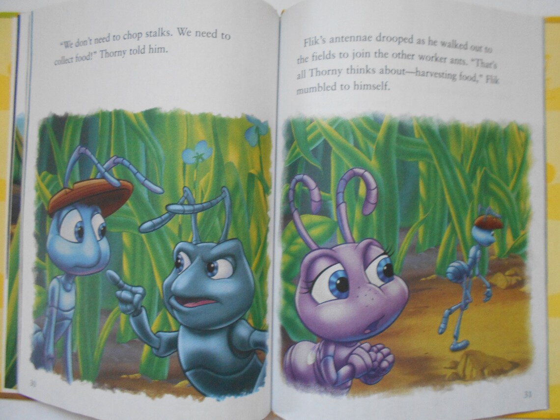 Flik the Inventor Disney's A Bug's Life Hardback Children's Book - Etsy