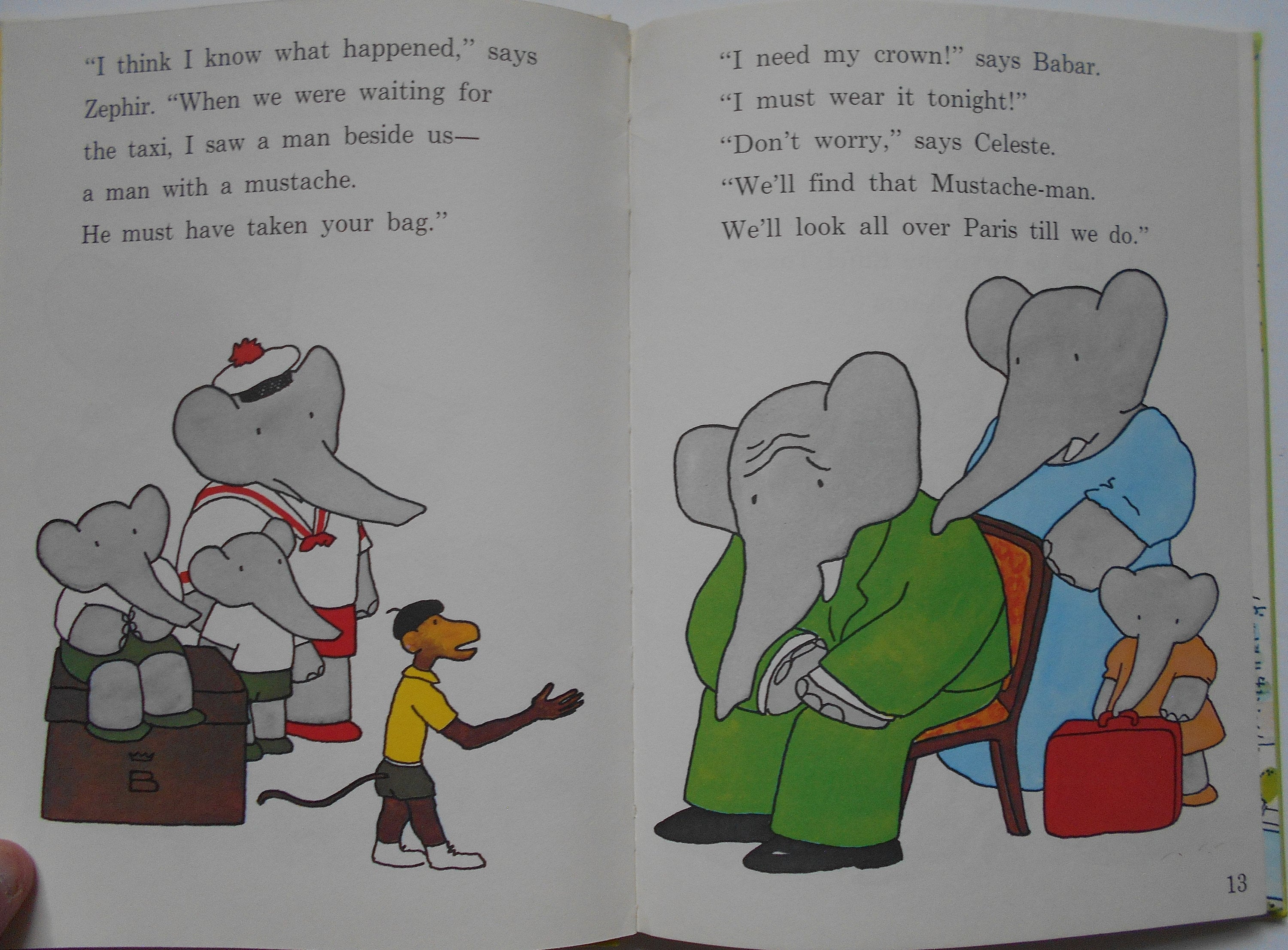 Babar Loses His Crown by Laurent De Brunhoff Beginner Book Hardback ...