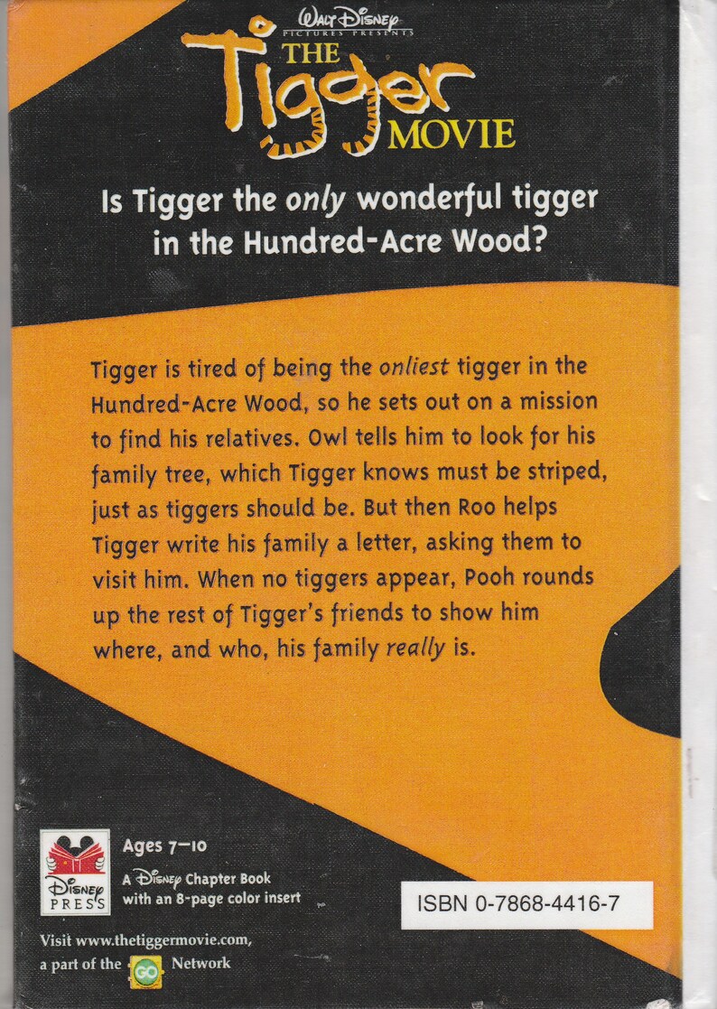 The Tigger Movie: the Onliest Tigger * Hardback Kids Book * Based on ...