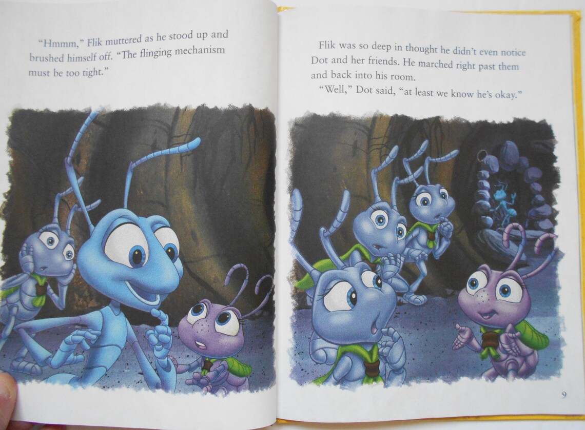 Flik the Inventor Disney's A Bug's Life Hardback Children's Book - Etsy