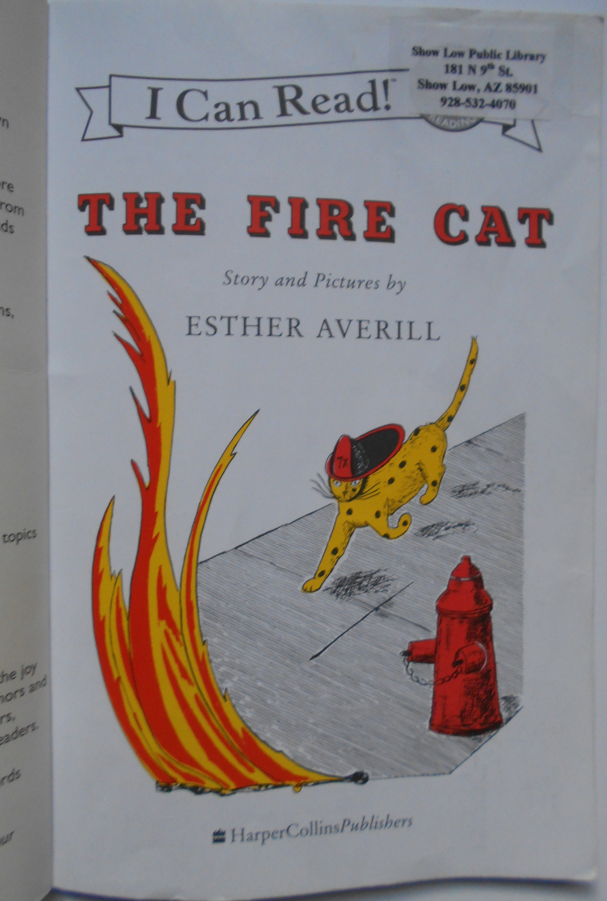 The Fire Cat by Esther Averill an I Can Read Book, Step Into Reading 1 ...
