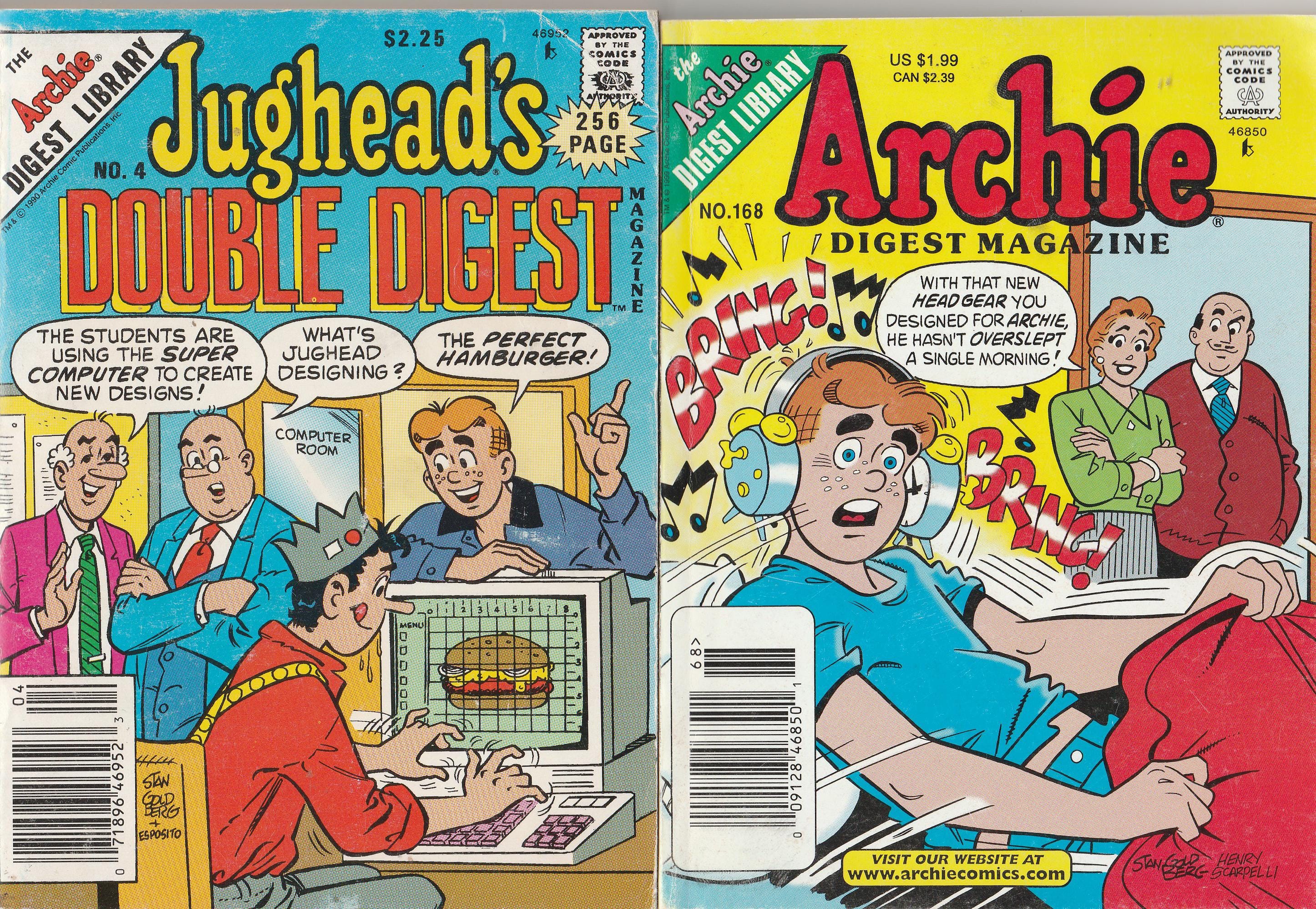 2 Archie Comics Archie Digest 2000 and Jughead's Double Digest August ...