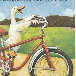 Duck on A Bike by David Shannon Vintage Children's Book - Etsy