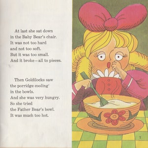 Walt Disney's the Story of Goldilocks and the Three Bears Book and 7 ...