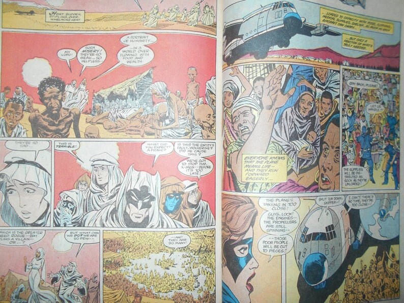 Vintage Marvel Comic Book, X-men Heroes of Hope for Famine Relief in ...