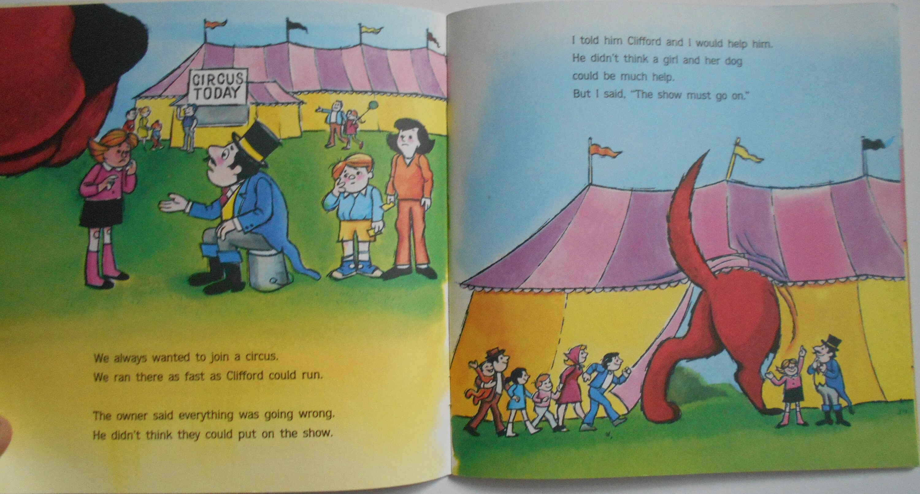 7 Clifford the Big Red Dog Books: Word Book at the Circus and - Etsy