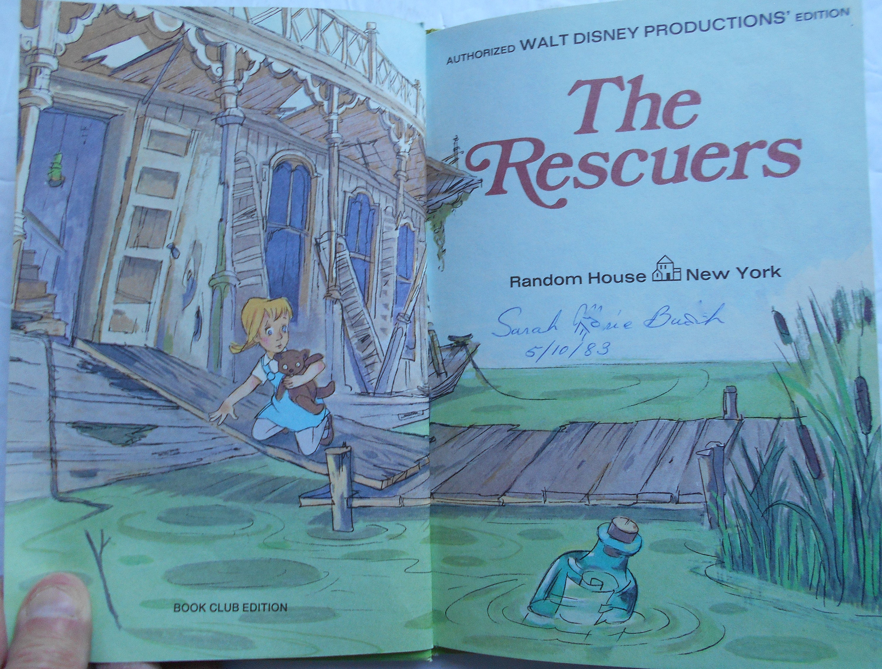 Walt Disney's the Rescuers Wonderful World of Reading Hardback Children ...
