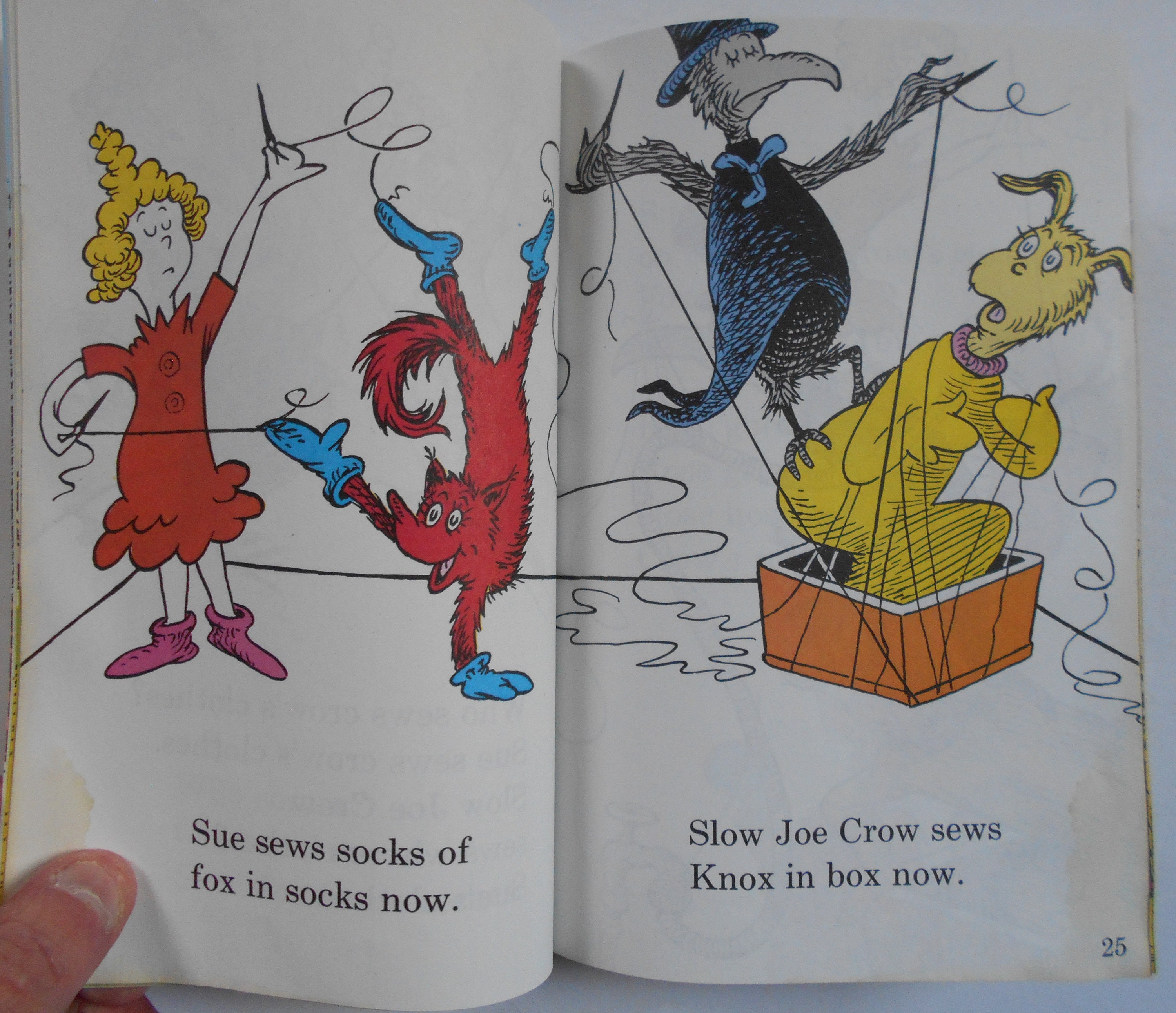 Fox in Socks by Dr. Seuss Beginner Books Hardcover - Etsy