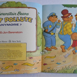 4 Berenstain Bears Paperback Books: Don't Pollute - Etsy