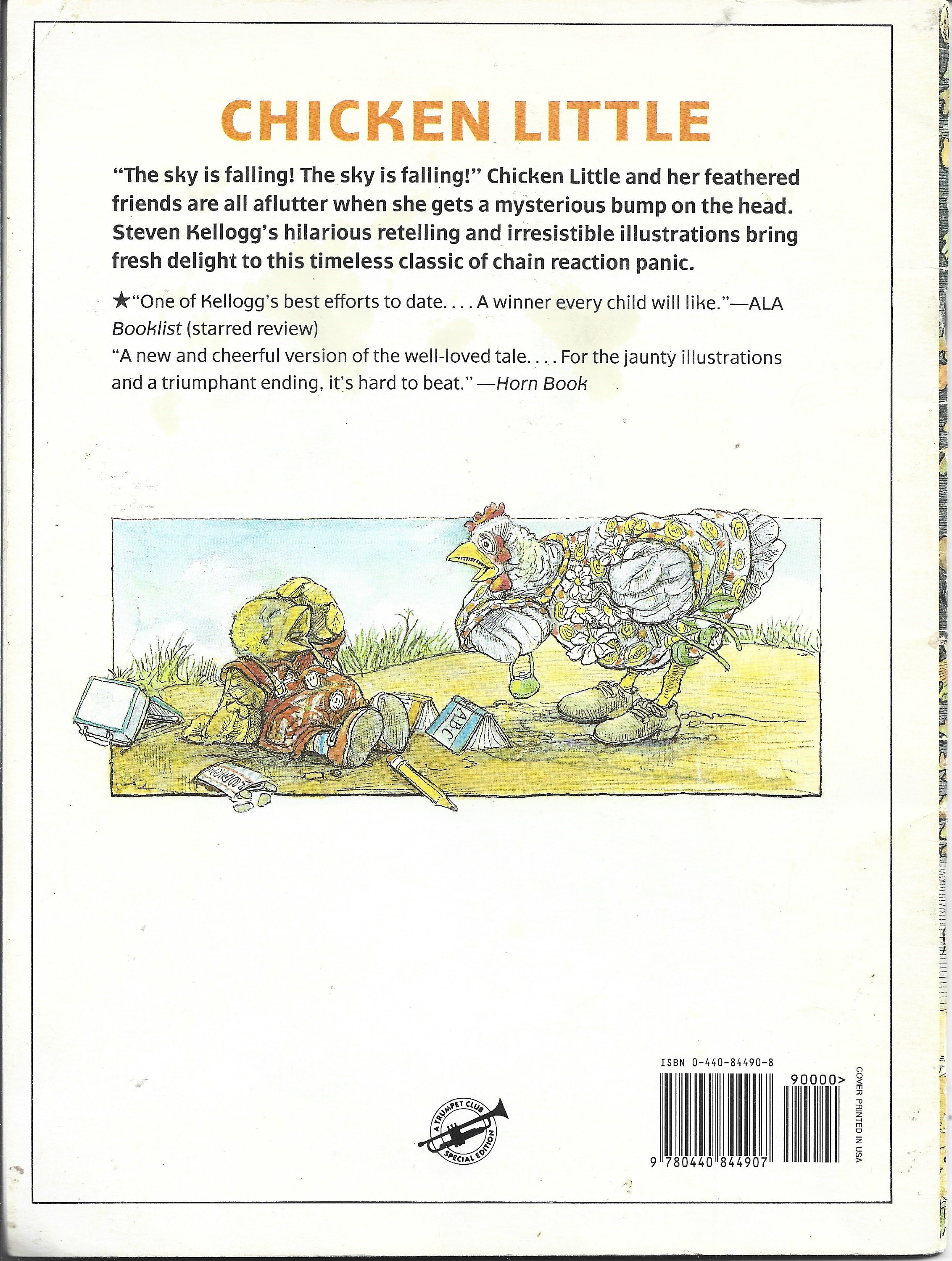 Chicken Little Retold and Illustrated by Steven Kellogg Paperback ...