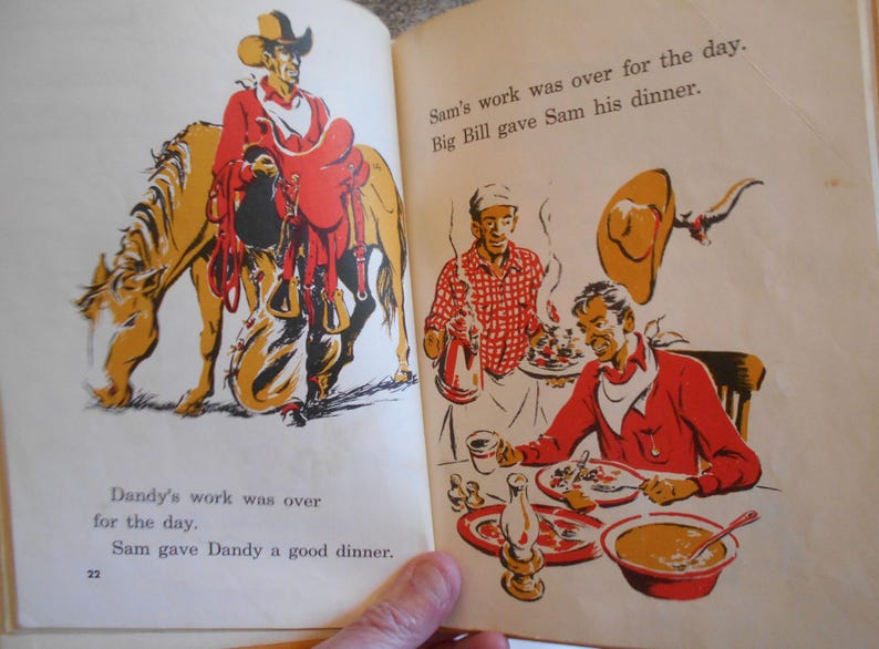 Cowboy Sam by Edna Walker Chandler Child's Hardback Book 1960 - Etsy
